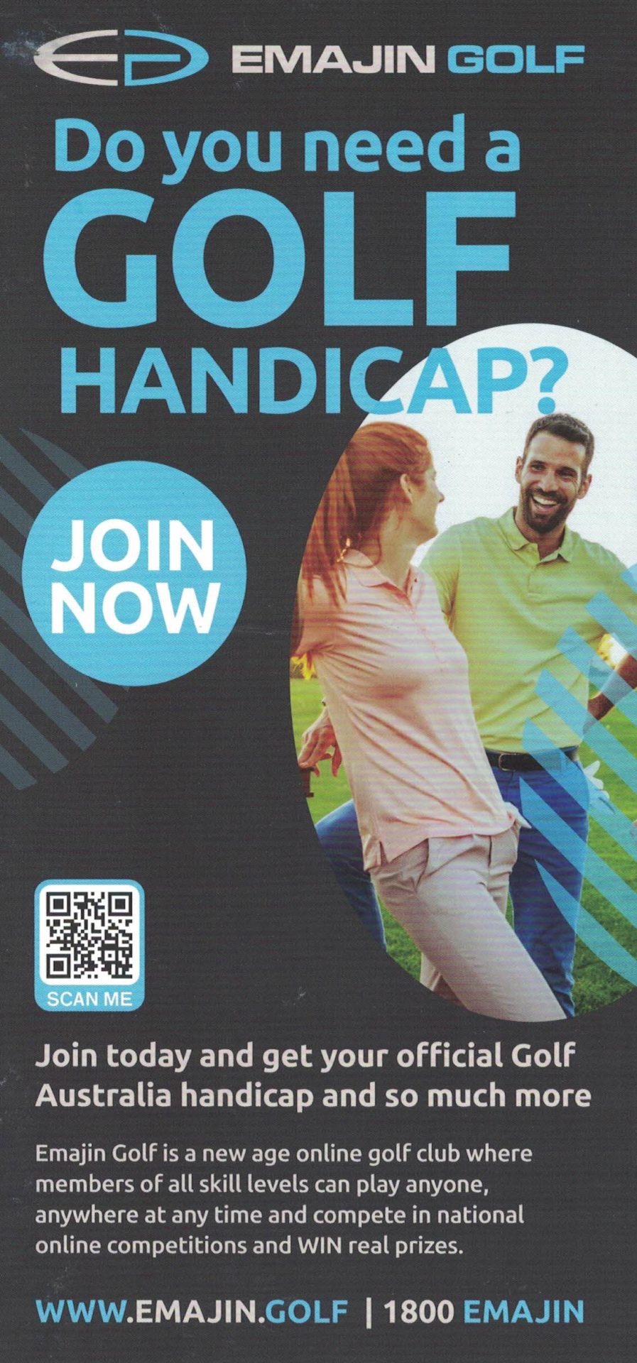 Emajin Golf - Get your official Golf Australia handicap